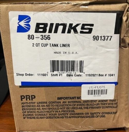 Binks 80-356 2Qt Cup Liner for sale online | eBay