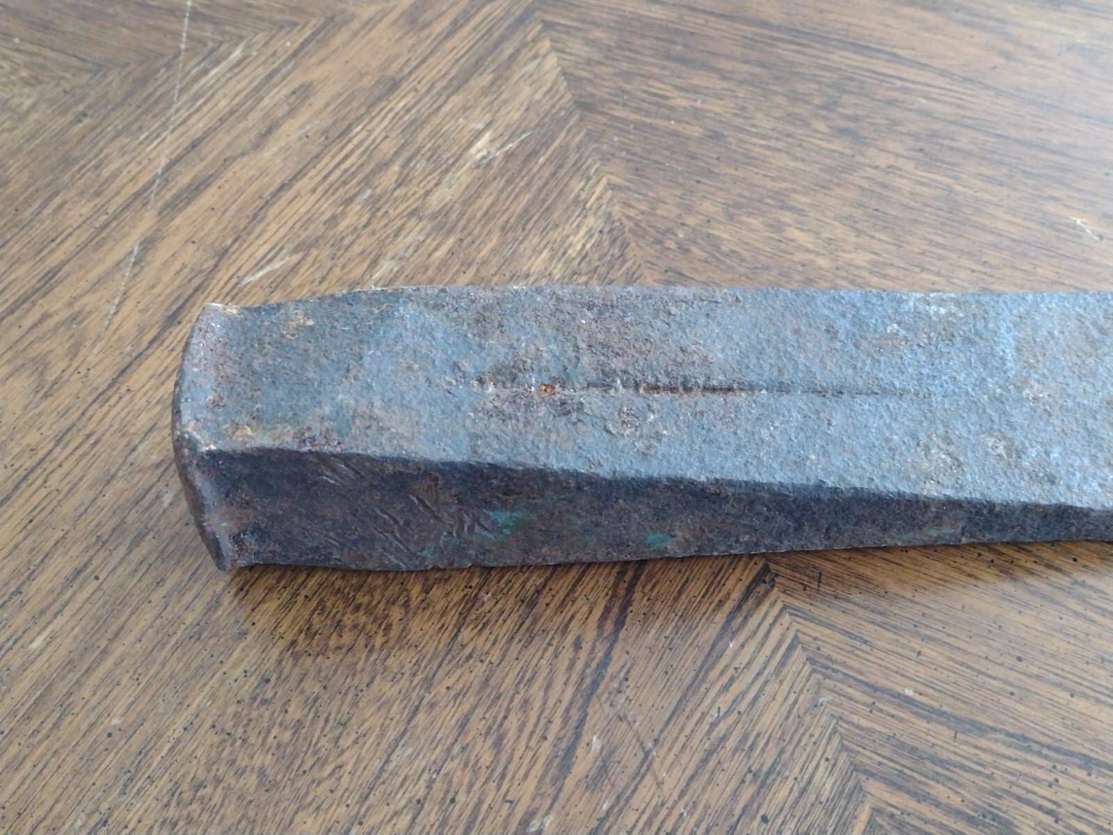Old VINTAGE LOGGING WEDGE LOGGERS WOODSMAN LUMBERJACK Partial Worn ...