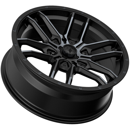 (Set of 5) MSA Offroad M43 Fang 14x7 4x110 +10mm Black/Tint Wheels Rims ...