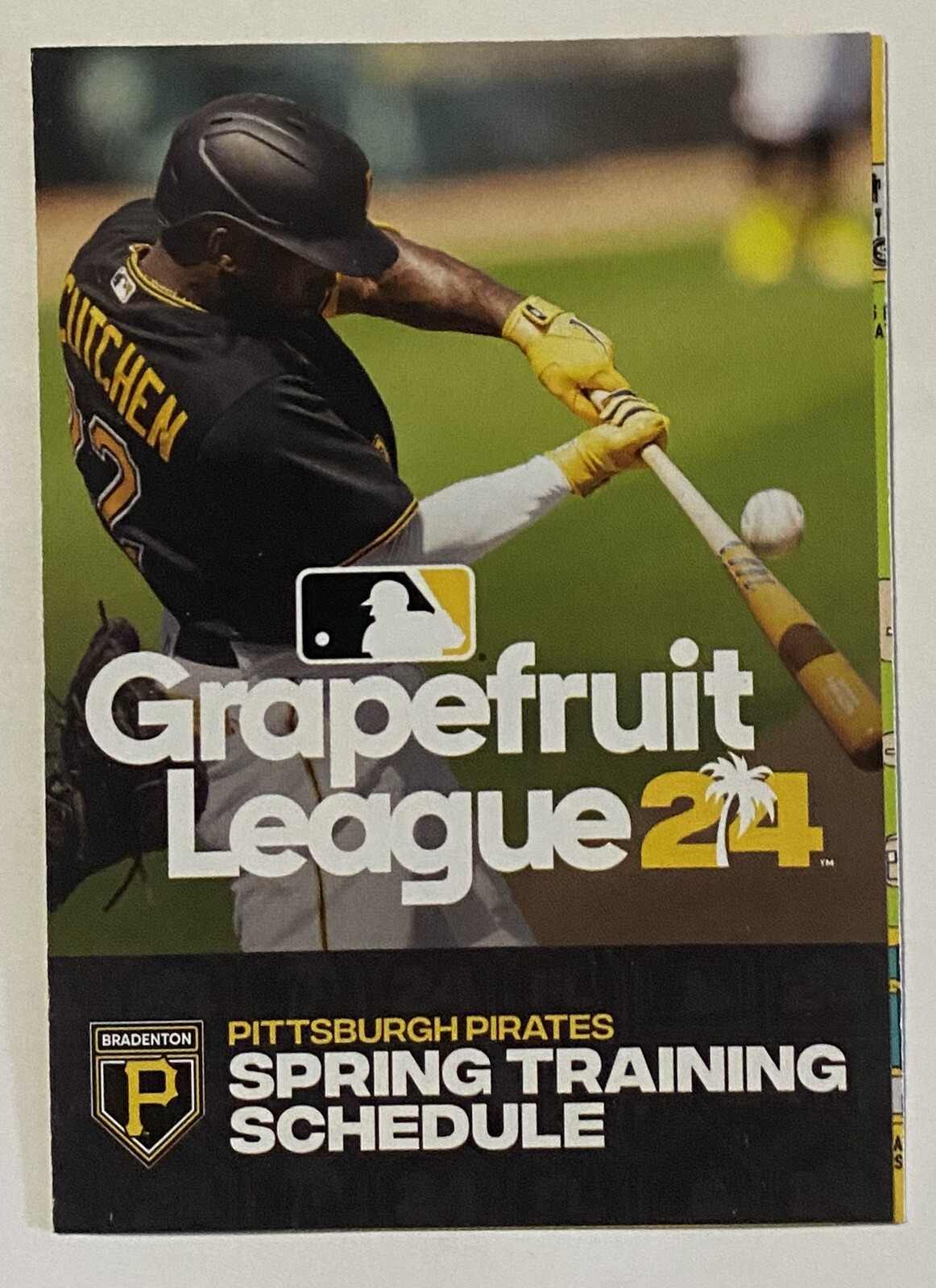 2024 PITTSBURGH PIRATES Schedule ⚾️ Baseball Sked Not 2023 SPRING ...