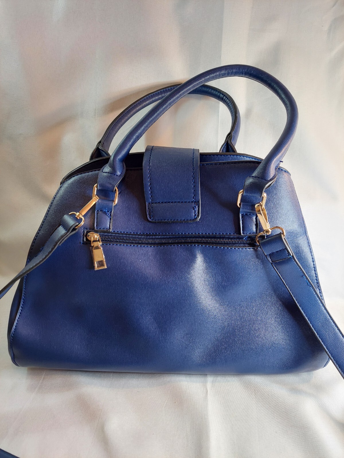 Marc New York Andrew Marc blue purse with gold buckle | eBay