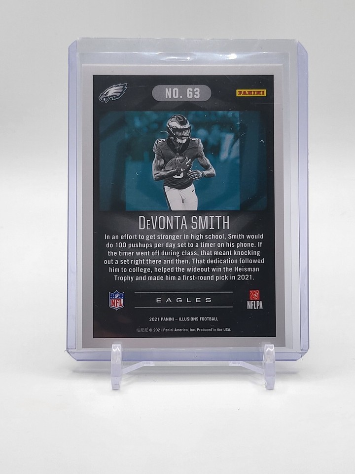 Devonta Smith ROOKIE CARD Emerald 2021 Panini Illusions #63 Eagles SP ...