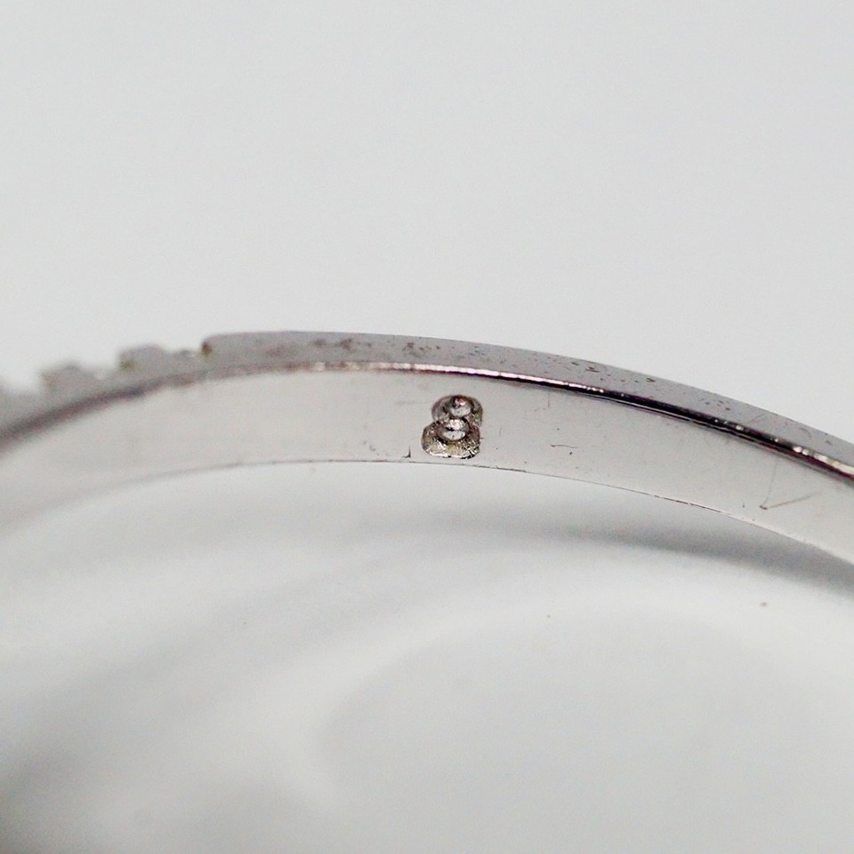 Sterling Silver Clear Colorless CZ Halo Ring Size 8.25 | eBay