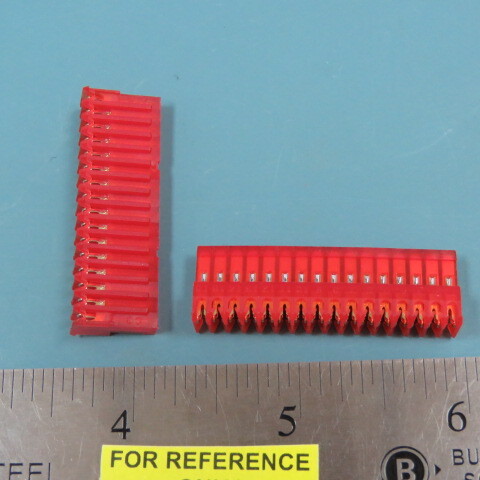AMP 1-640620-6 Qty of 10 per Lot 16 Position Rectangular Receptacle ...