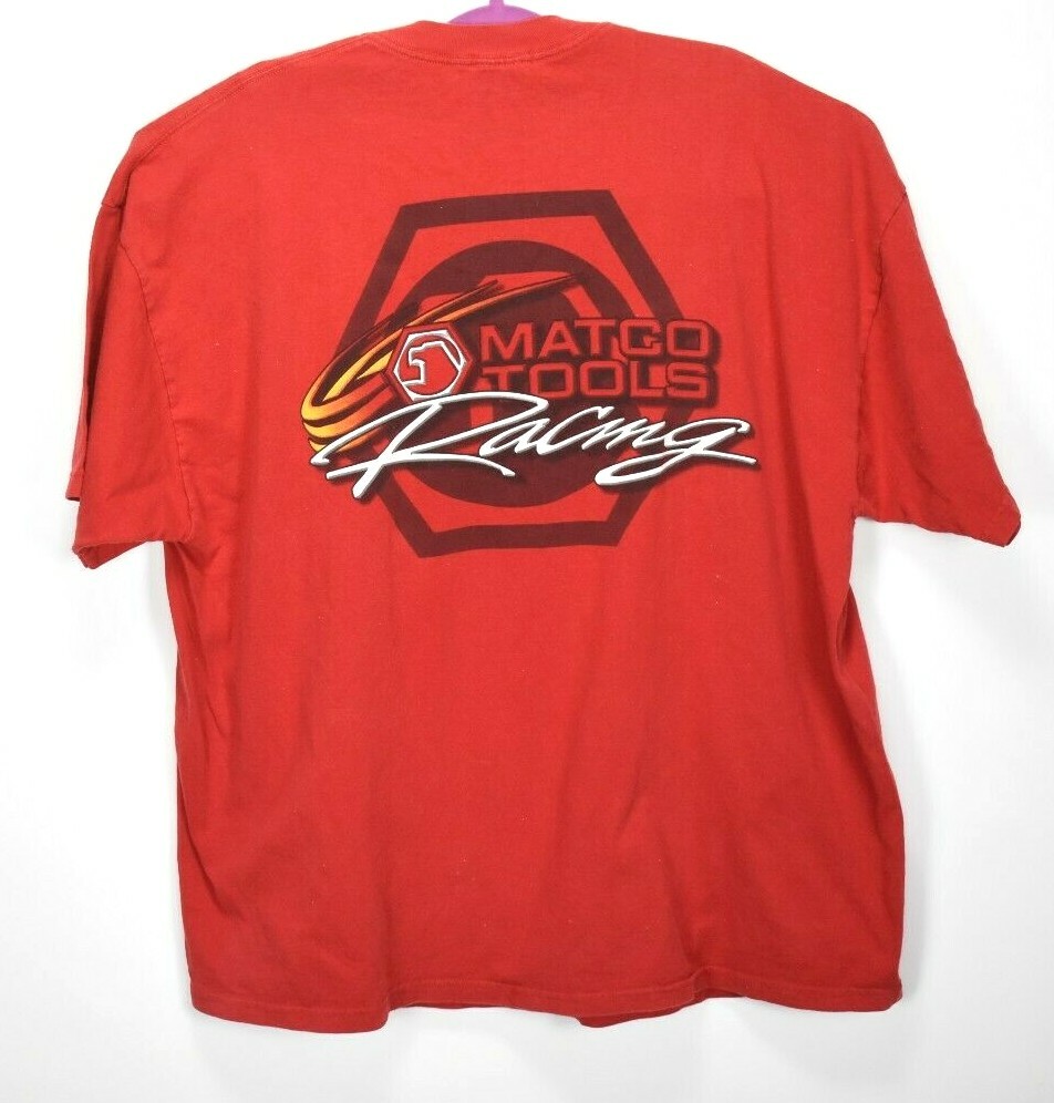 Matco Tools 2XL Racing T-Shirt Gary Scelzi Signed Red Autograph | eBay