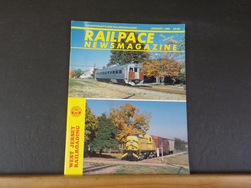 Rail Pace News Magazine 1989 January Atlantic City Line West Jersey ...