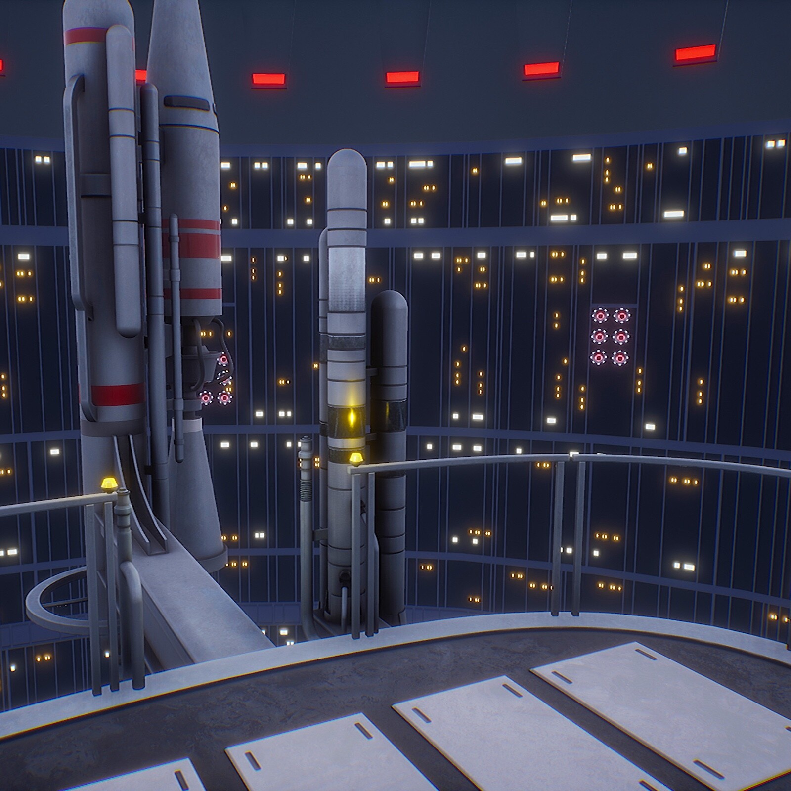 1/6 Bespin Gantry Backdrop 15”x15” - For 1/6 Darth Vader Bespin Luke ...