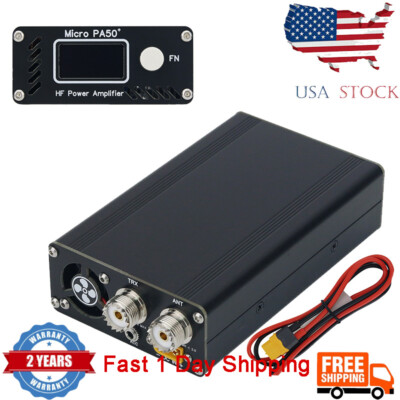 Micro PA50-3 3rd Gen 50W 3.5-30MHz RF Shortwave Power Amplifier LPF ...