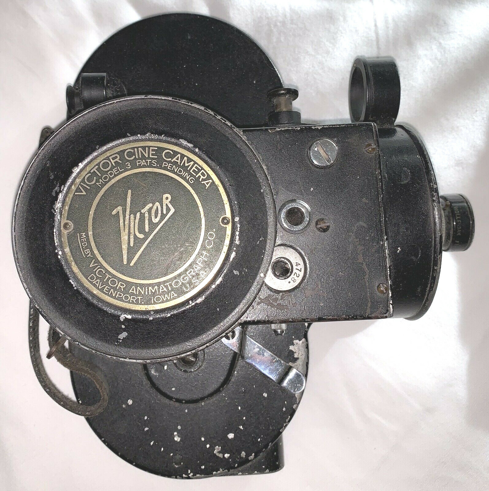 ANTIQUE 1930's VICTOR CINE CAMERA MODEL 3 VICTOR ANIMATOGRAPH CO IOWA ...