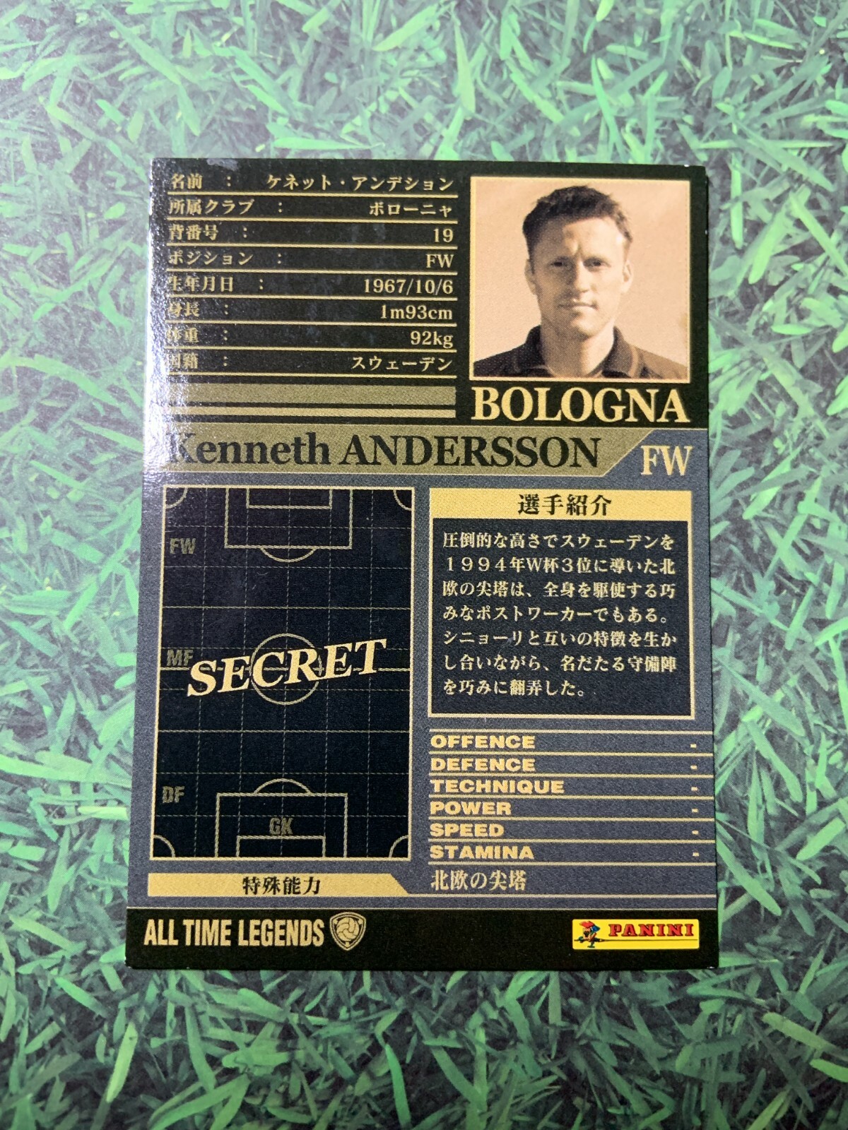 Panini WCCF 2002-03 Kenneth Andersson Bologna Italy Refractor card ...