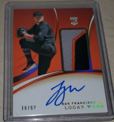 2020 Panini Immaculate - LOGAN WEBB - Autograph Logo Patch Rookie ...