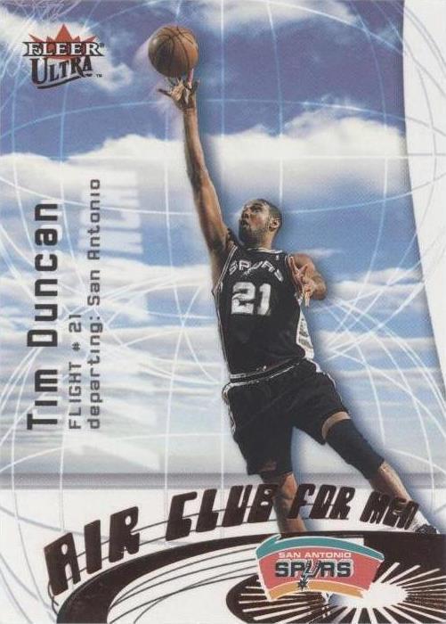 2000-01 Fleer Ultra - Air Club for Men Tim Duncan #4 AC for sale online ...