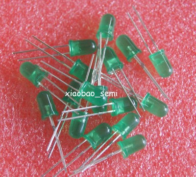 1000PCS 5mm Green Super Bright Diffused LED Light Lamps | eBay