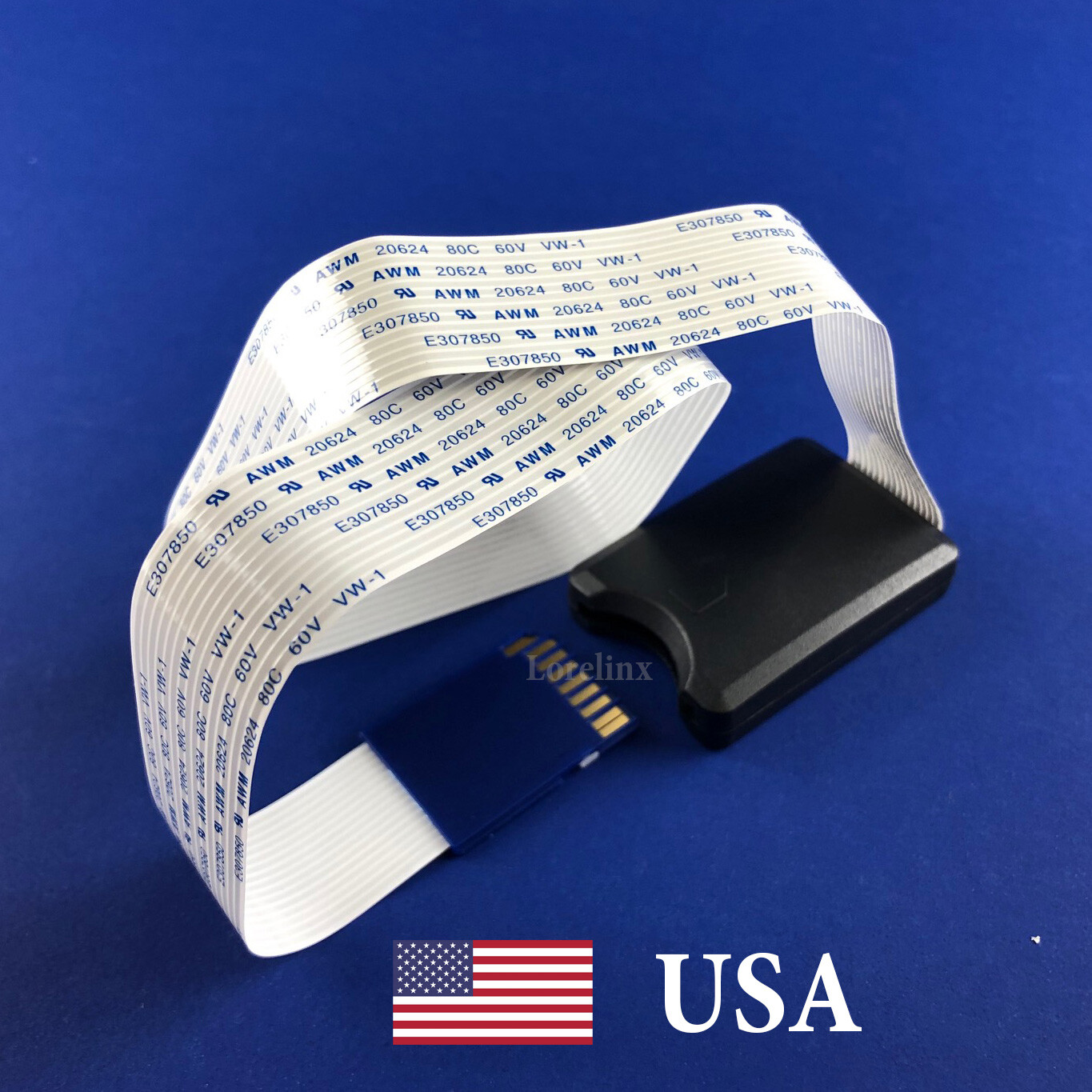 48cm Full-Sized SD Card Extension Cable (SD to SD) Adapter Flexible ...