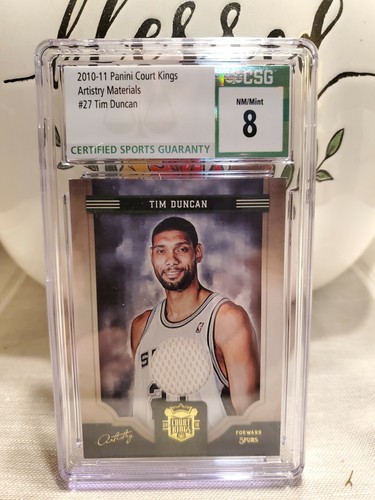 🎁 🎁 Tim DUNCAN RARE Patch 2010 Court Kings Spurs MVP HOF /299 | eBay