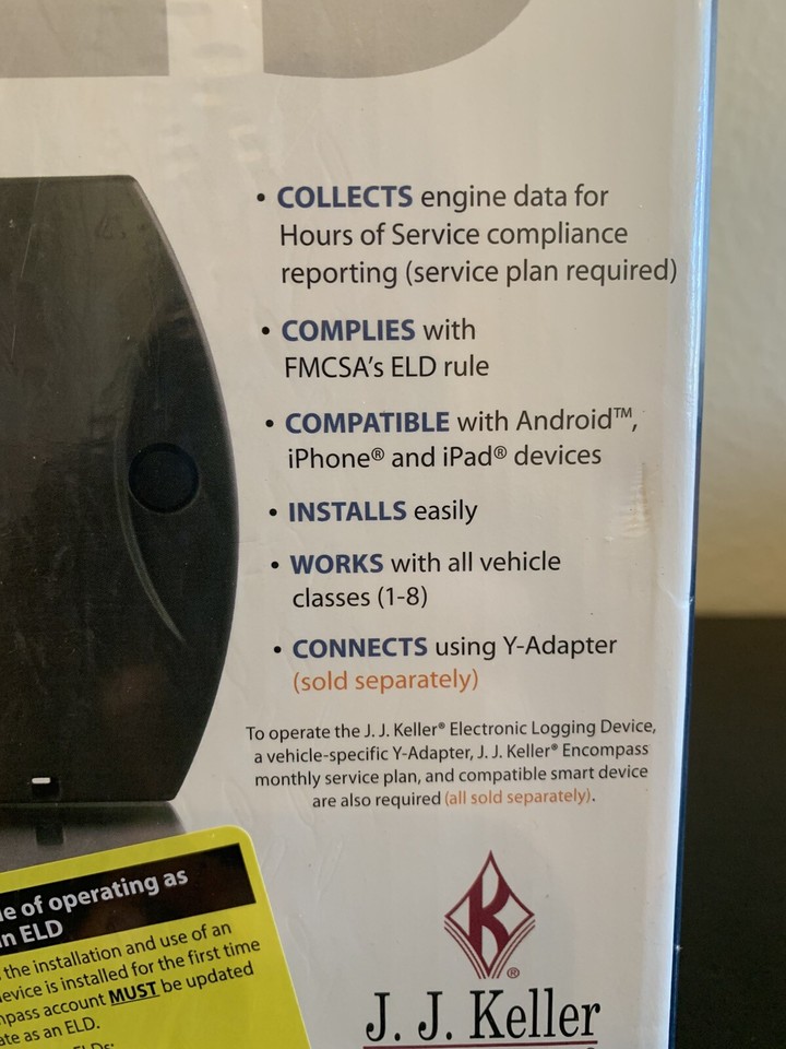 ELD Electronic Logging Device J.J. Keller Diver Friendly For Mobile ...
