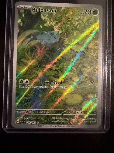 Bulbasaur 166/165 Illustration Rare Scarlet & Violet 151 Pokémon Card ...