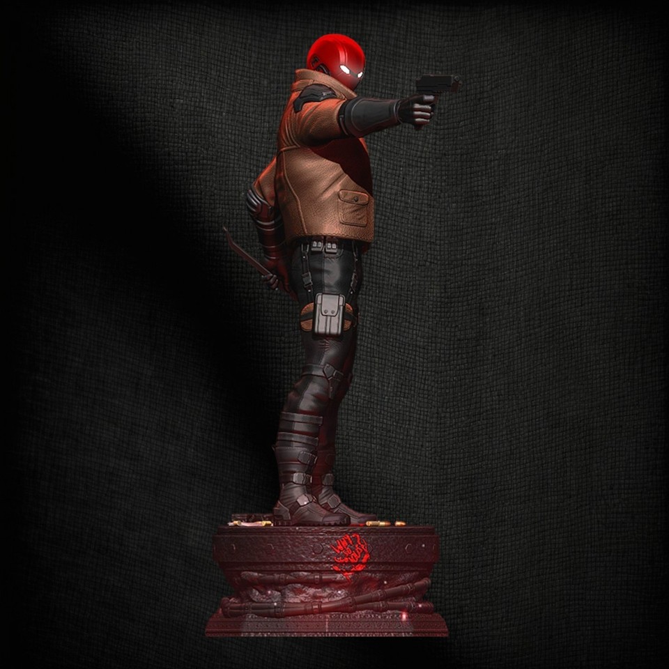 Red Hood Statue | 14K High-Resolution Resin Figure | Hand-Painted DC ...