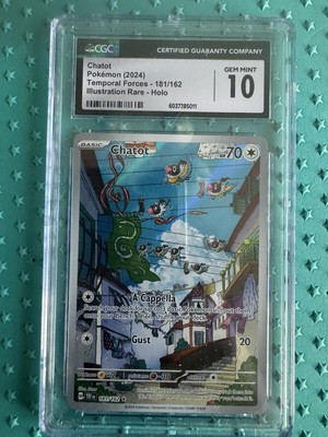 CGC Gem Mint 10 Chatot 181/162 Pokémon Temporal Forces | eBay
