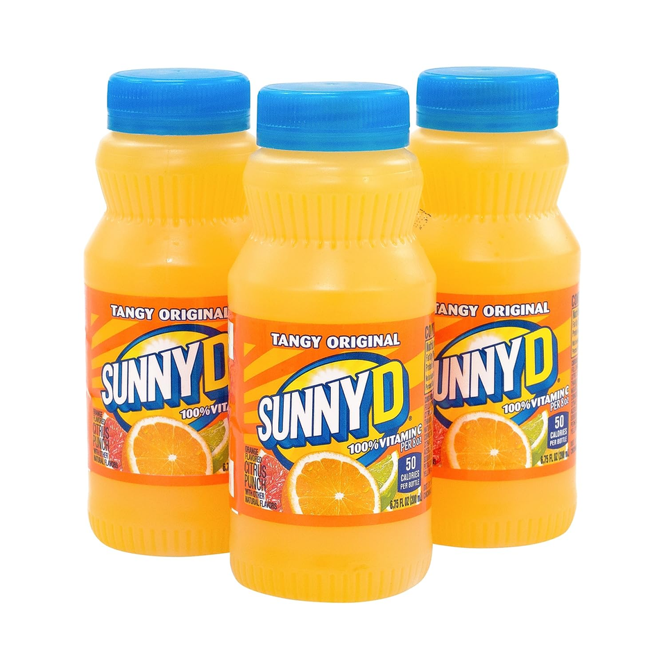 Sunny Delight Tangy Original Orange Flavored Citrus Punch, 6.75 Oz., 24 ...