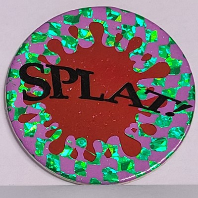 Vintage Pog * FOIL * SPLAT! * Green / Red * Bin147 | eBay