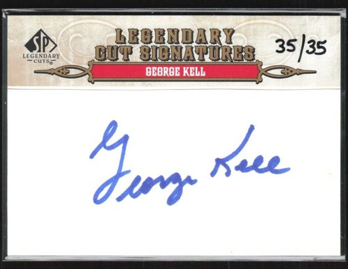 George Kell 2011 SP Legendary Cuts Cut Signatures Auto /35 #77 Detroit ...