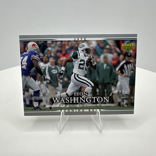 2007 Upper Deck First Edition #61 Leon Washington New York Jets Gold | eBay