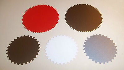 Red Gold Silver White Company Legal Wafer Seals, Certificate, Wedding ...