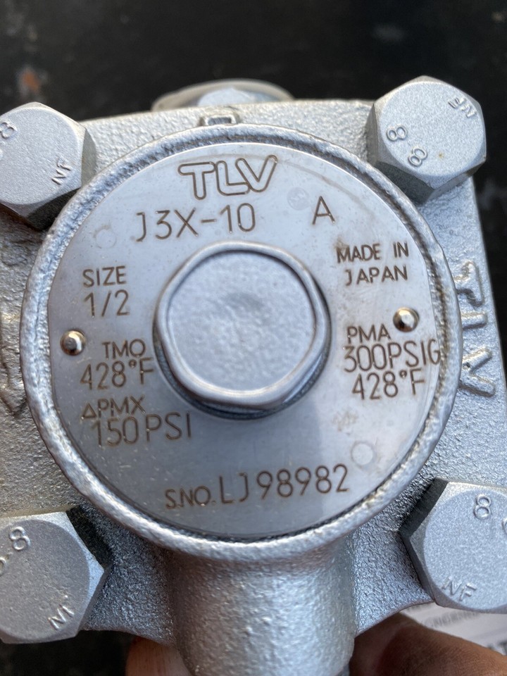 TLV J3X-10 / A Free Float Steam Trap, 1/2” Ports, 300 PSIG / 428* F ...