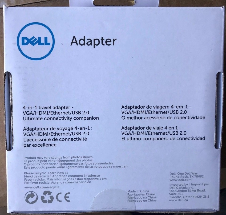 Dell - DA100 - USB 3.0 to HDMI/VGA/Ethernet/USB 2.0 Universal Graphic ...