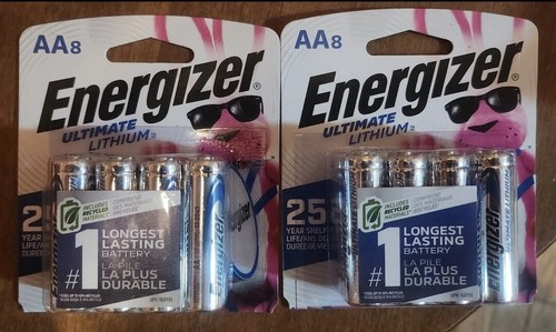 Energizer Ultimate Lithium AA Batteries- 16 Batteries - 2 Packs Of 8 ...