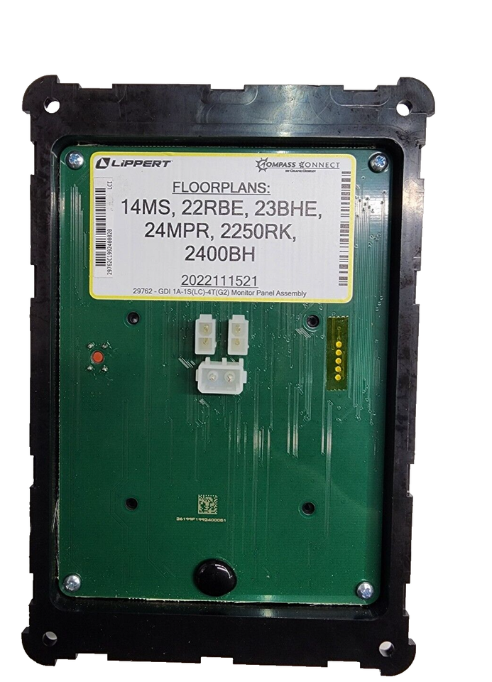 LIPPERT 2022111521 GRAND DESIGN 1A-1S(LC)-4T(G2) COMPASS MONITOR PANEL ...
