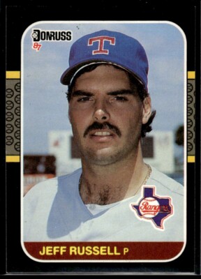 1987 Donruss #550 Jeff Russell Texas Rangers | eBay
