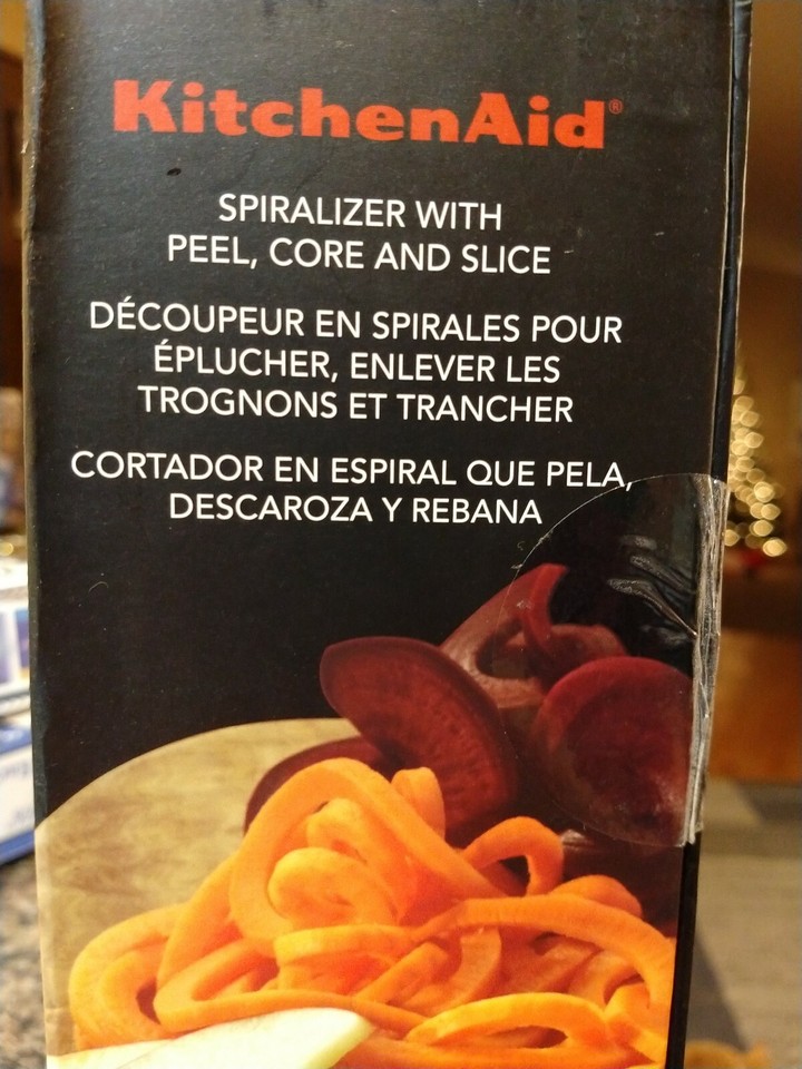 KitchenAid 5 Blade Spiralizer with Peel, Core and Slice, KSM1APC ...