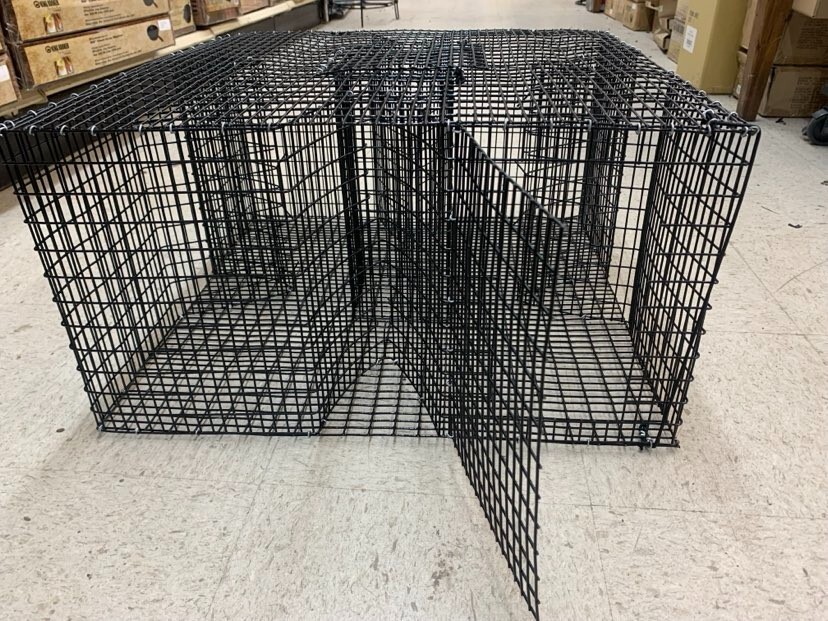 Large Perch Trap with Vinyl Coated Wire and Floats - Size: 23" x 23 ...