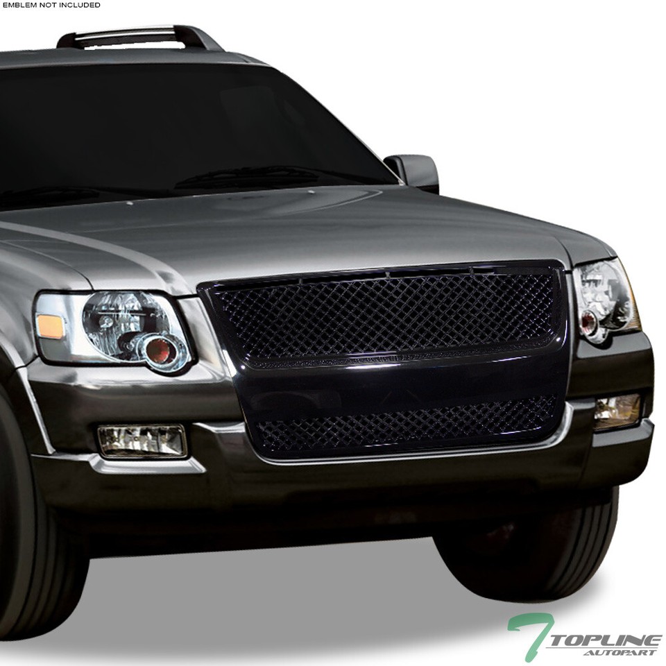 Topline For 2007-2010 Ford Explorer Sport Trac Mesh Front Bumper Grille ...