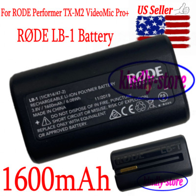 Microphone Battery For RODE Performer TX-M2 VideoMic Pro+ RØDE LB-1 ...
