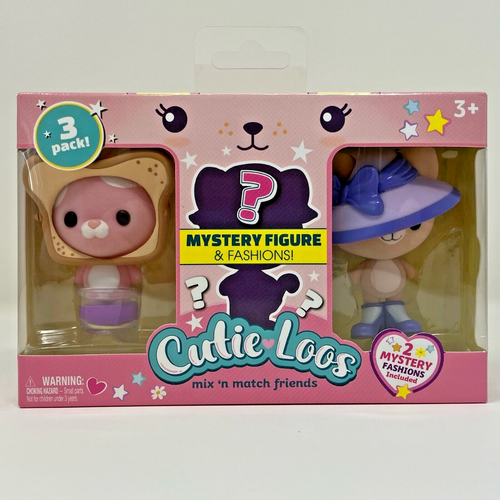 Cutie Loos Mix n Match Friends 3 Pack - PJ & Penelope + Mystery Figure ...