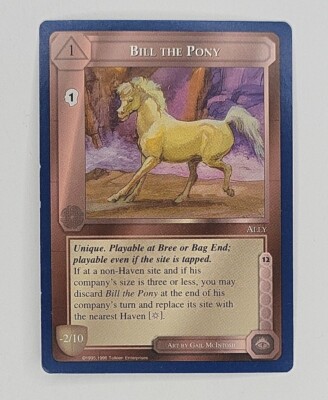 MIDDLE-EARTH CCG MECCG BILL THE PONY THE WIZARDS UNLIMITED TWU UNCOMMON ...