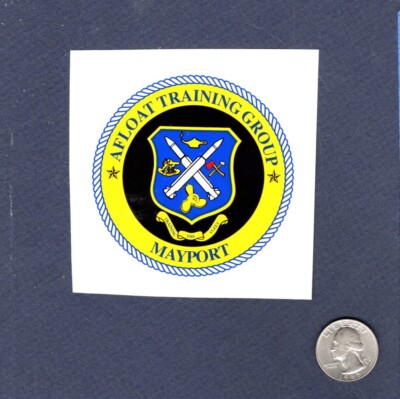 Sticker ATG AFLOAT TRAINING GROUP MAYPORT FL Navy Ship Squadron Patch ...