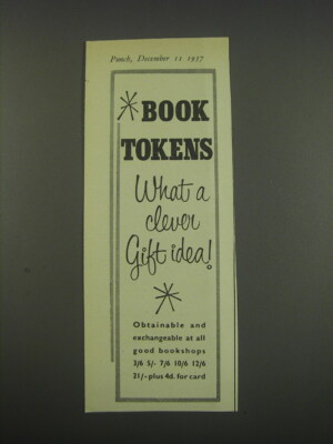 1957 Book Tokens Ad - Book Tokens what a clever gift idea | eBay UK