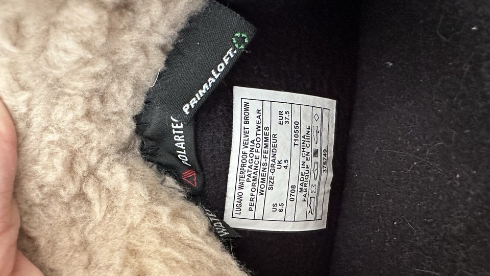 Patagonia Lugano Espresso Waterproof Primaloft Polartec Boots Women's ...