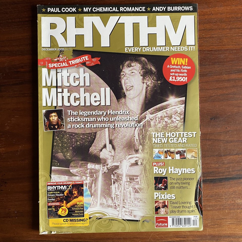 Rhythm Drum Magazine UK Lot 5 Issues 2005 #114-118 Taylor Hawkins Josh ...