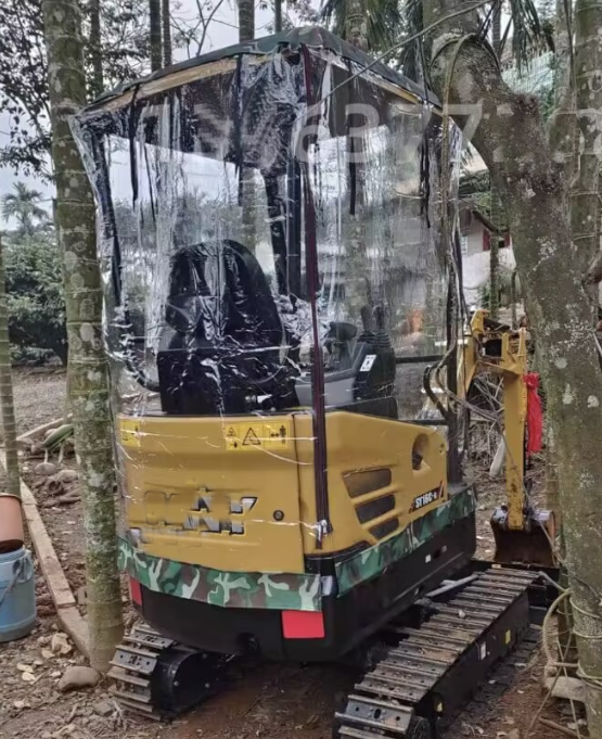 Mini Excavator Windproof Warm Awning PVC Cover With Window Various ...