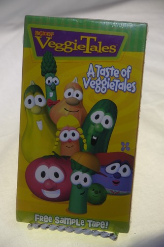 Veggietales VHS A Taste Of Veggietales Sample Tape RARE 2000 Big Idea ...