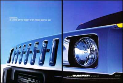 2002 Hummer H2 Original 2-page Advertisement Print Art Car Ad J830A | eBay