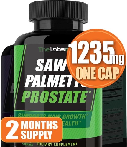 3X Formula Natural Prostate Health Supplements for Men - 1235mg Saw ...