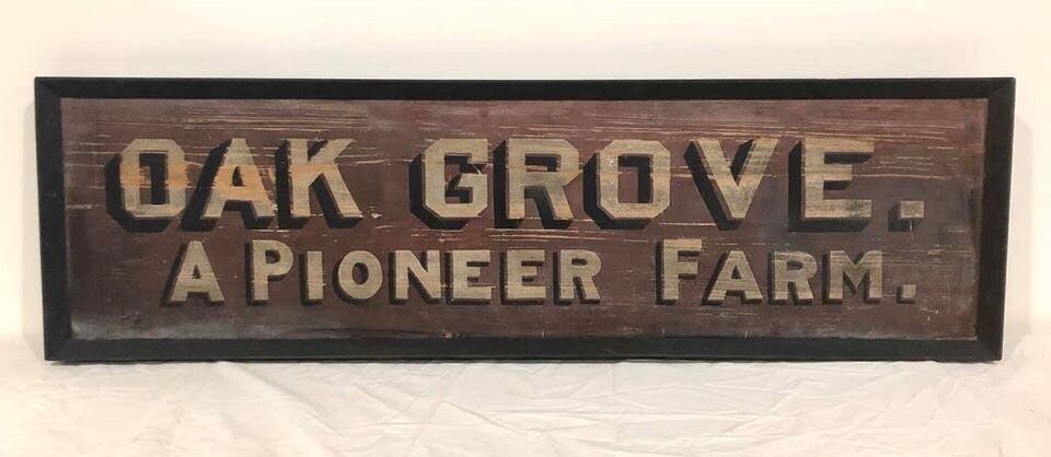 Antique 1900 -20’s Oak Grove Pioneer Farm, Schoolcraft,MI Hand Painted ...