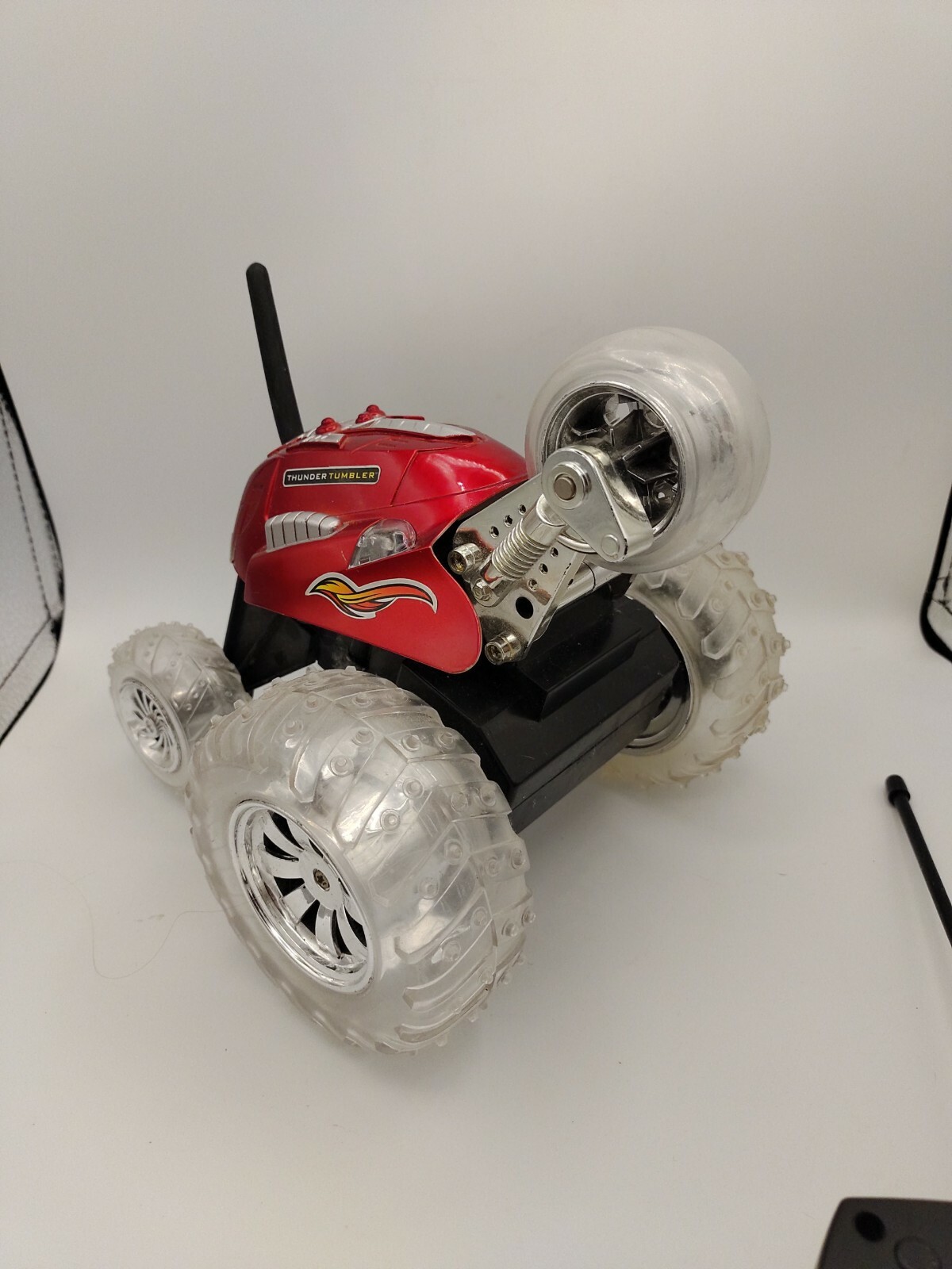 Thunder Tumbler Spinning Stunt Mini Truck RC Remote Control Car Red | eBay
