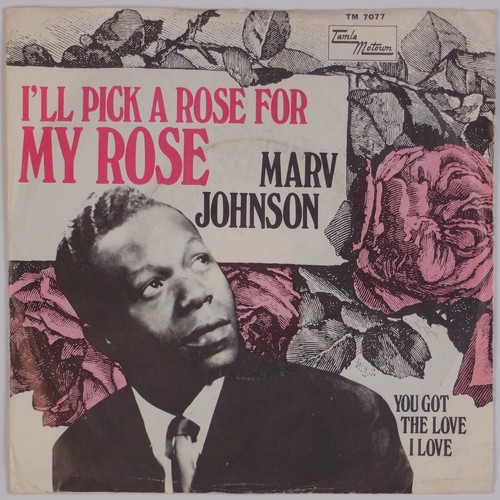MARV JOHNSON: I’ll Pick A Rose Tamla ‘69 Motown Germany 45 Northern ...